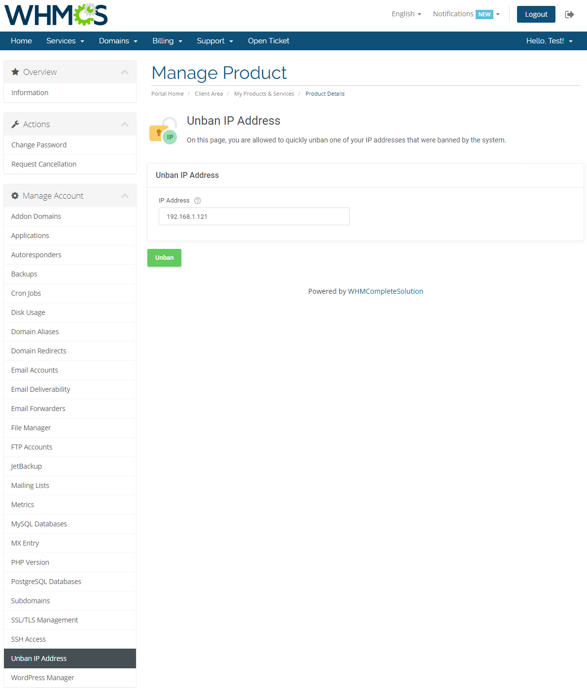 CPanel Extended For WHMCS ModulesGarden