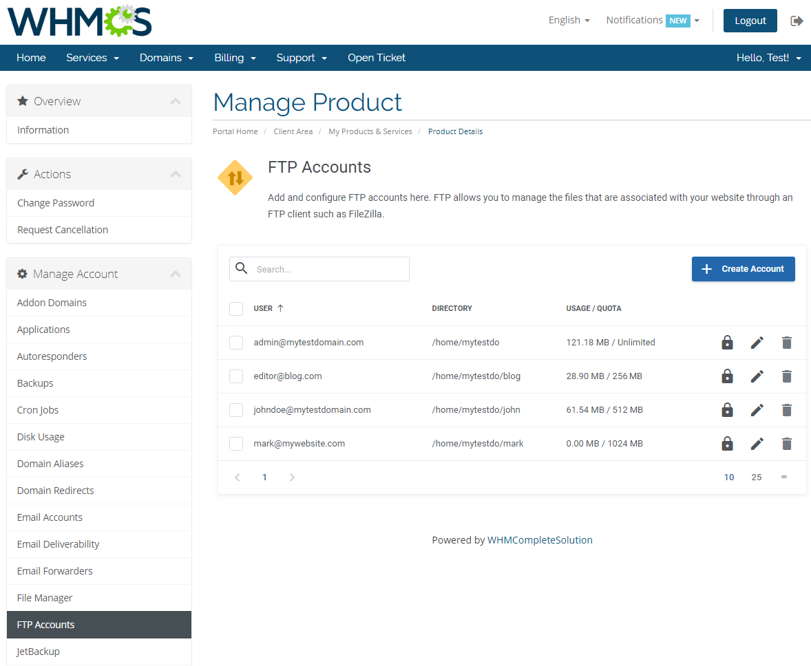 cPanel Extended For WHMCS - ModulesGarden