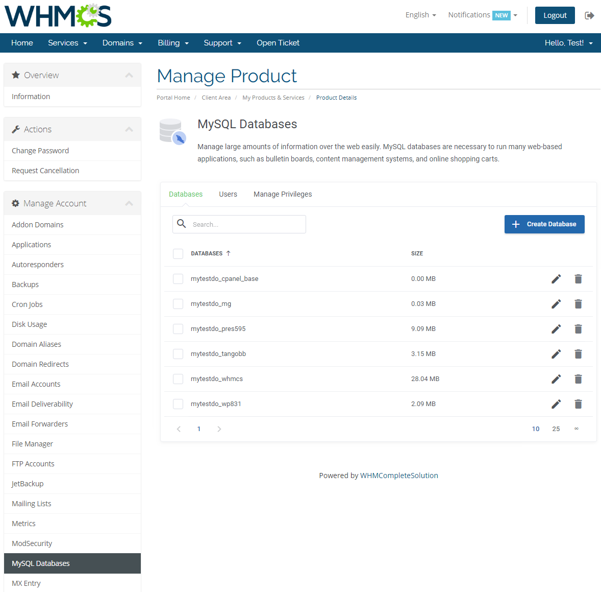 cPanel Extended For WHMCS - ModulesGarden