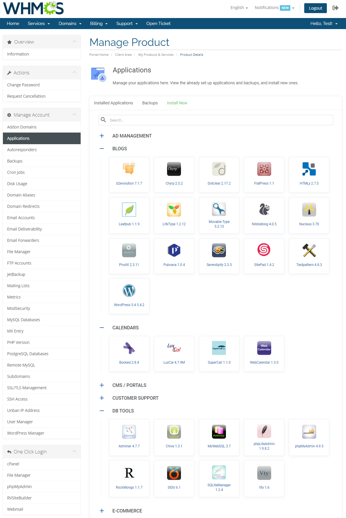 cPanel Extended For WHMCS - ModulesGarden