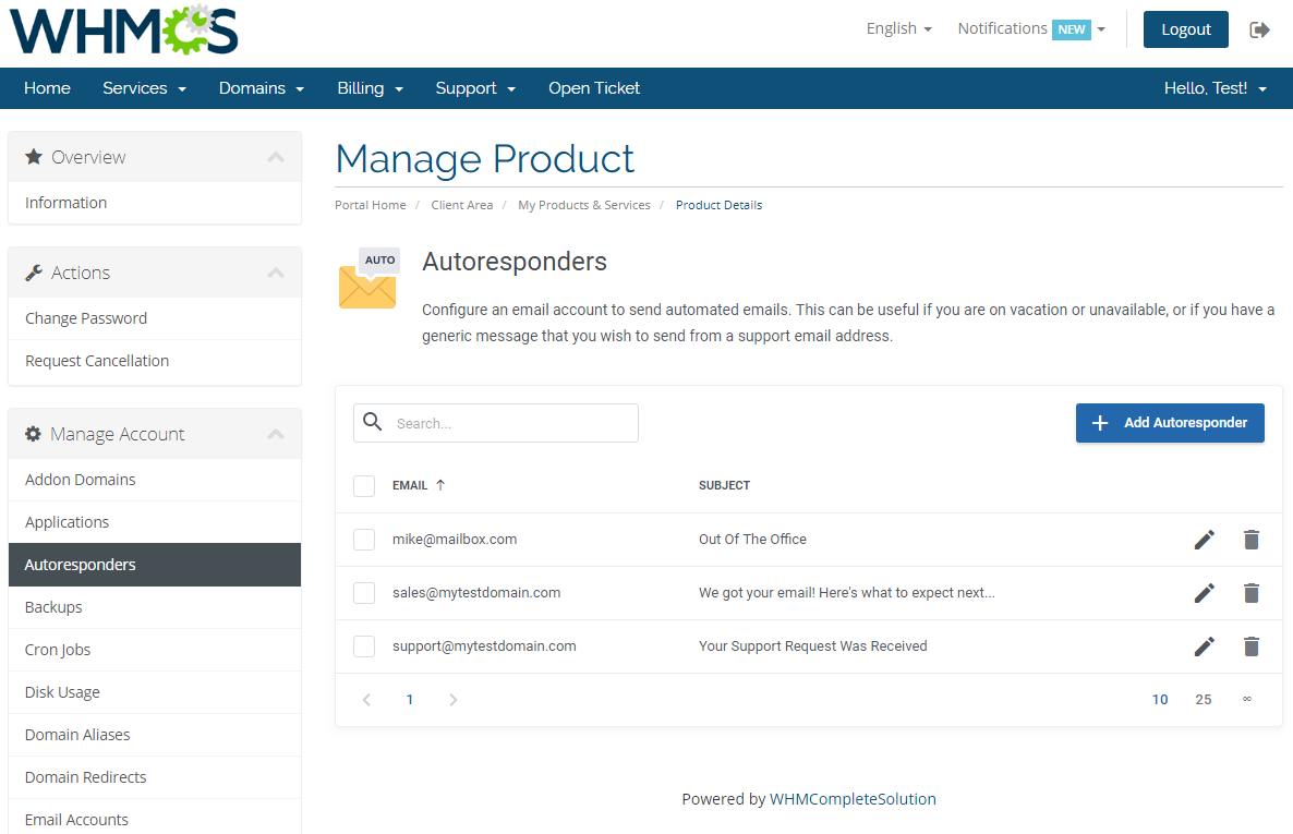 cPanel Extended For WHMCS - ModulesGarden