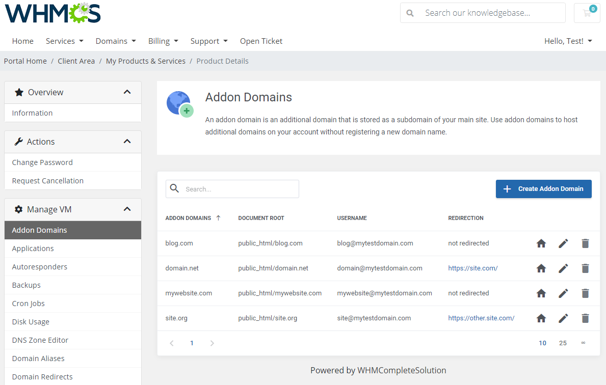 cPanel Extended For WHMCS - ModulesGarden
