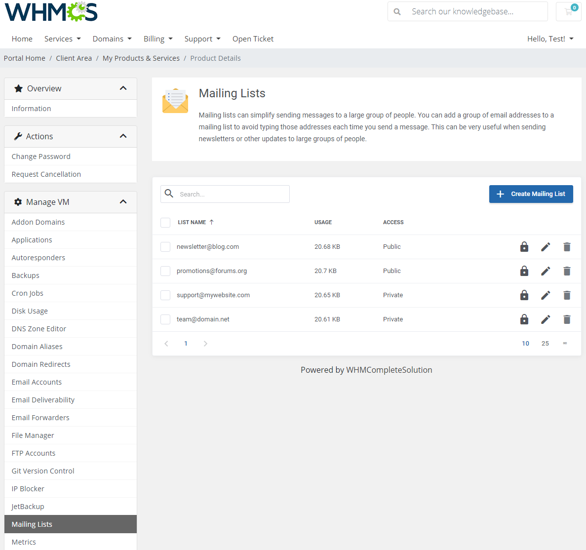 cPanel Extended For WHMCS - ModulesGarden