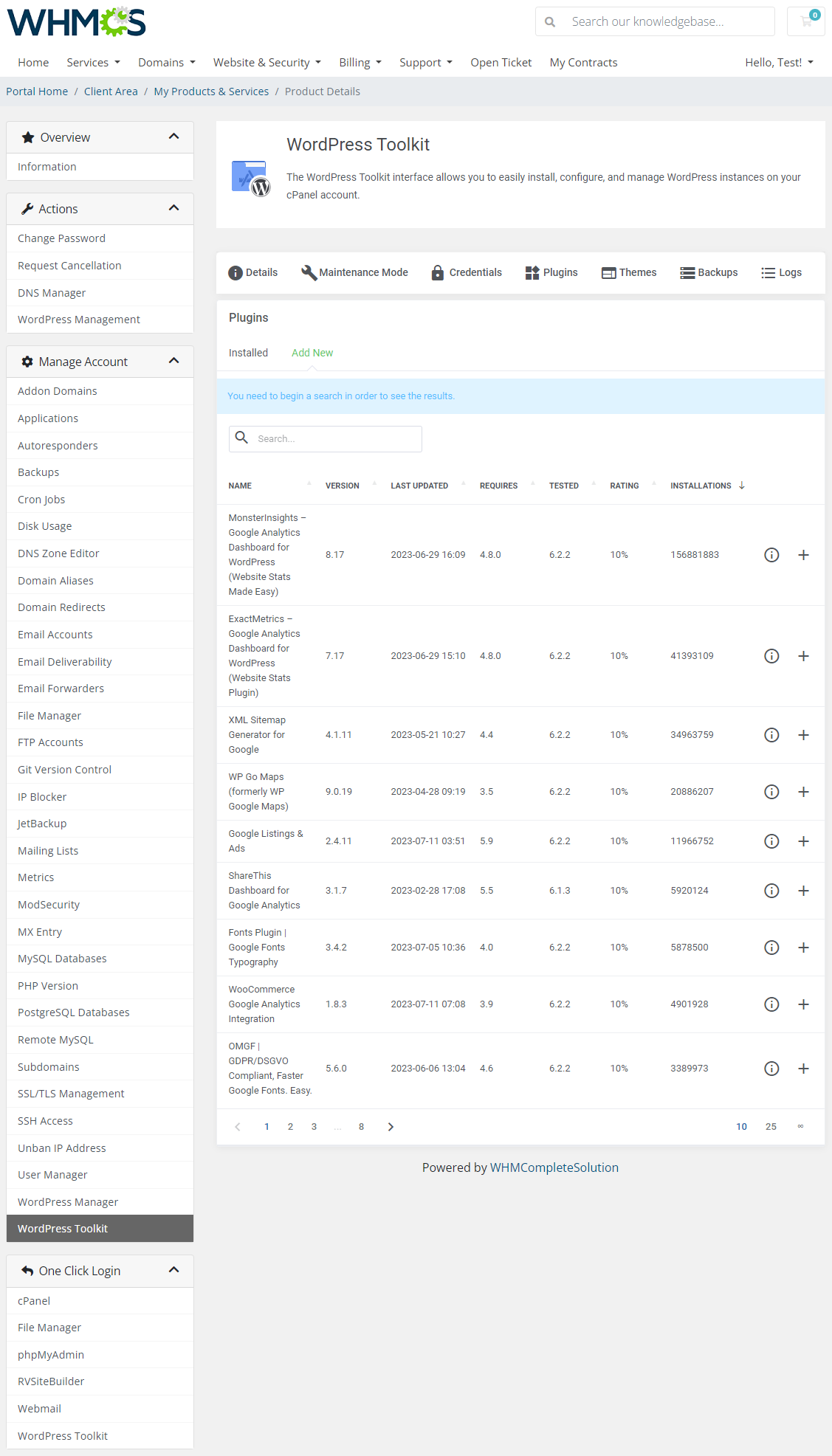 cPanel Extended For WHMCS - ModulesGarden
