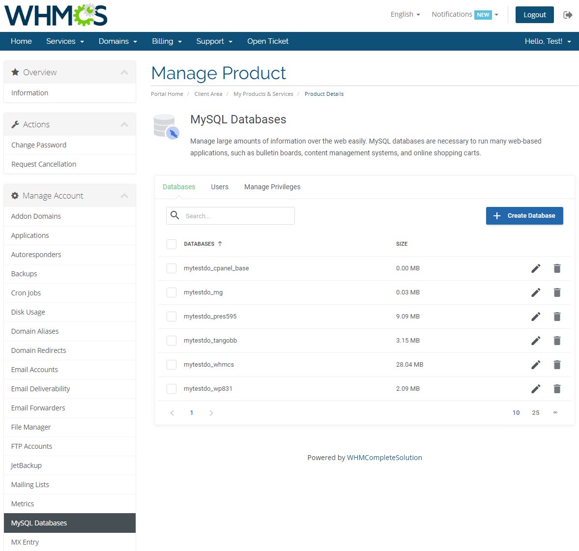 cPanel Extended For WHMCS - ModulesGarden