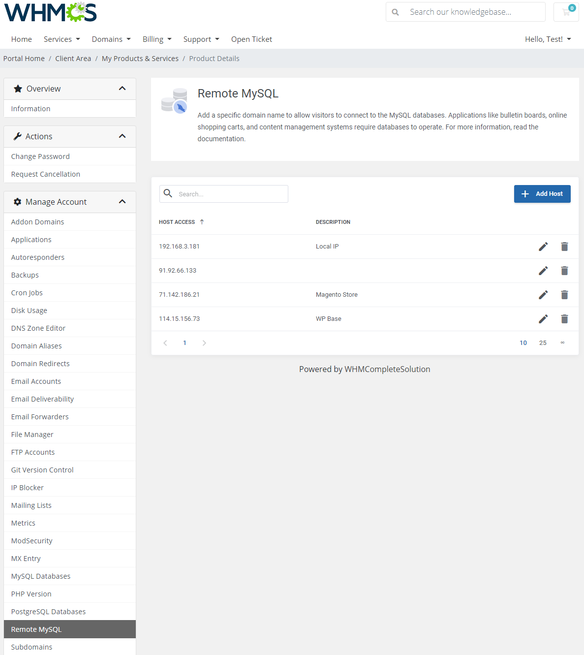 cPanel Extended For WHMCS - ModulesGarden