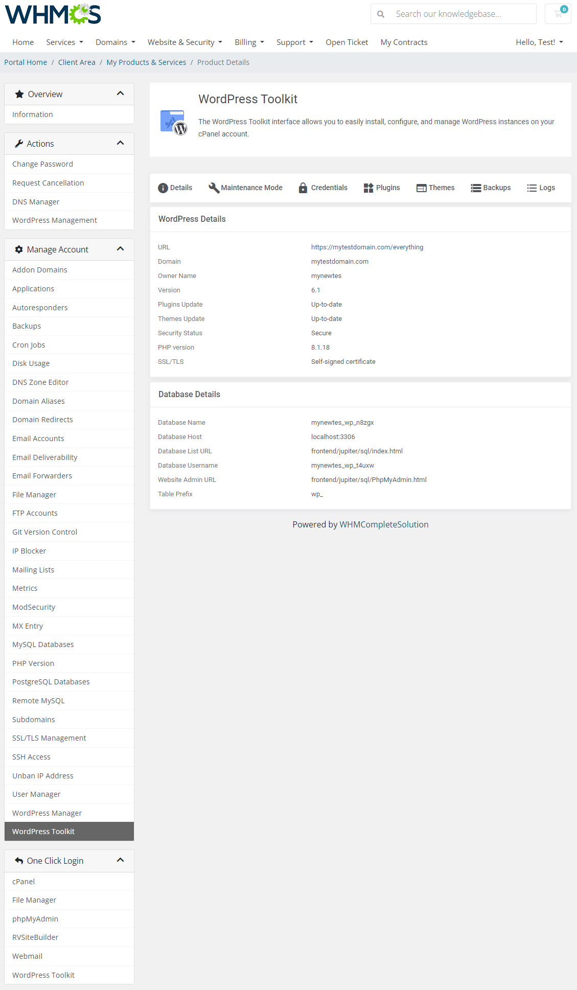 cPanel Extended For WHMCS - ModulesGarden