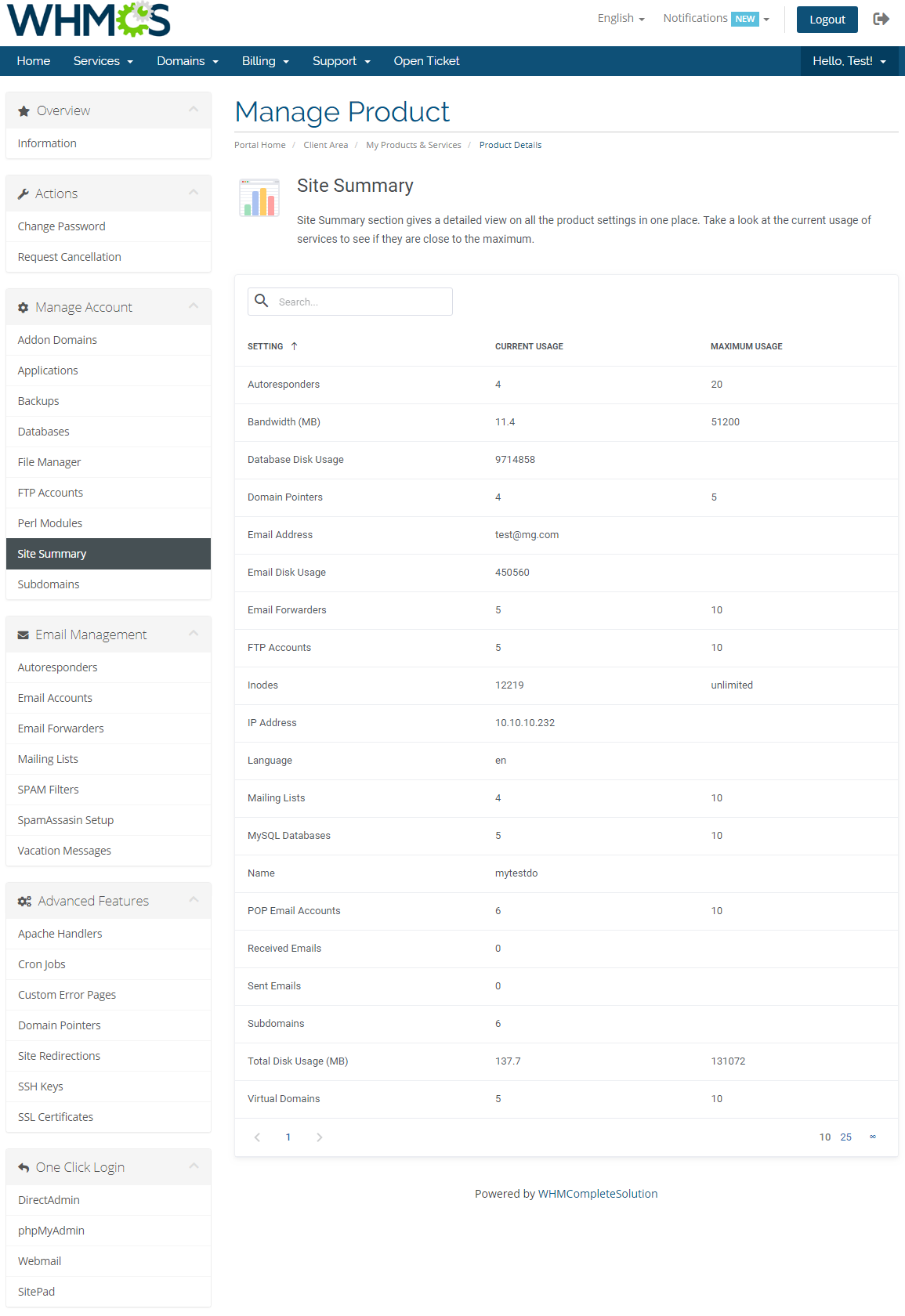 DirectAdmin Extended For WHMCS - ModulesGarden