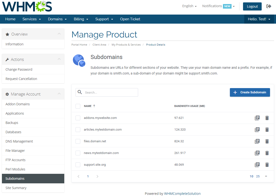 DirectAdmin Extended For WHMCS - ModulesGarden