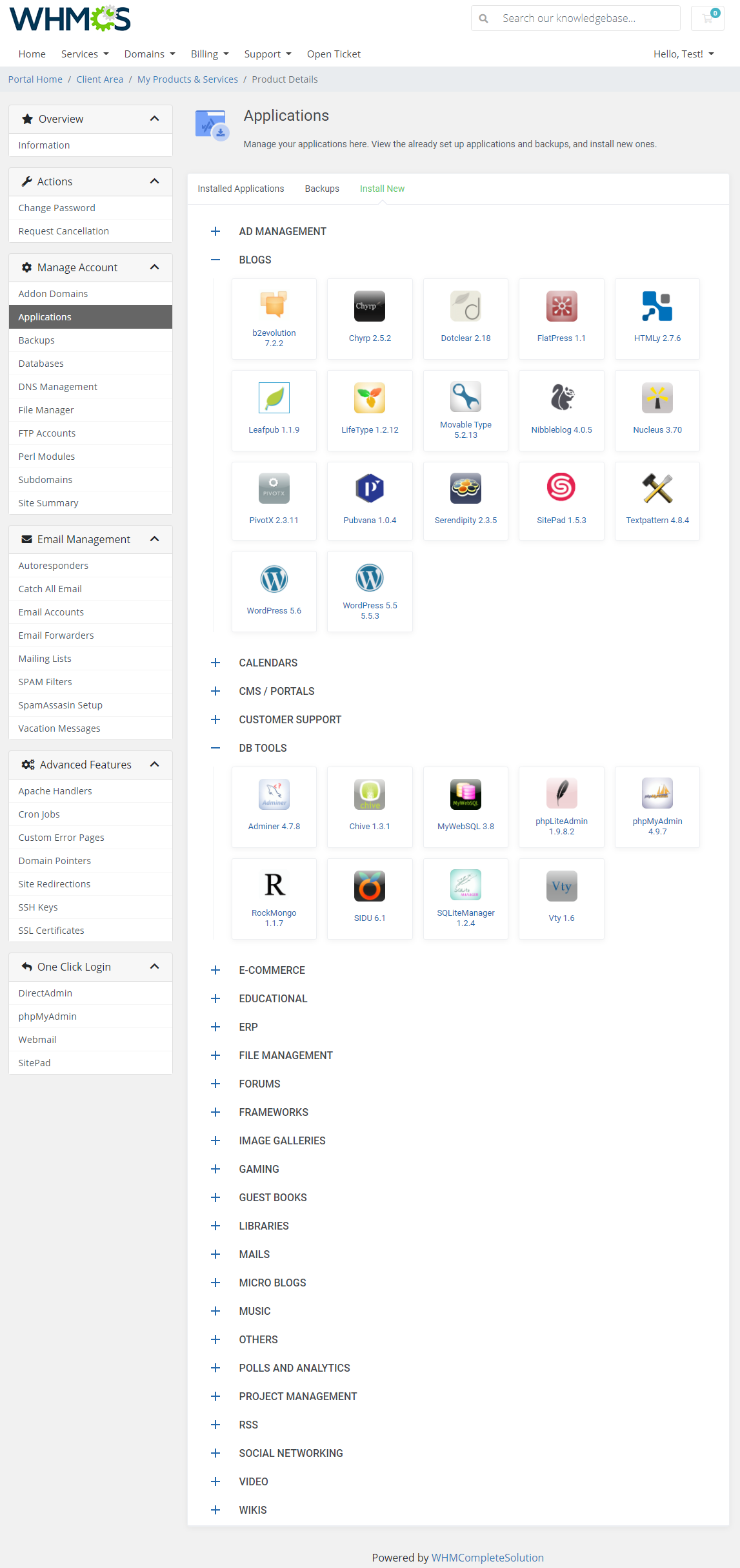 DirectAdmin Extended For WHMCS - ModulesGarden