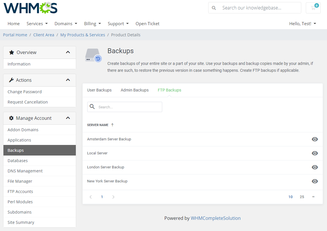 DirectAdmin Extended For WHMCS - ModulesGarden