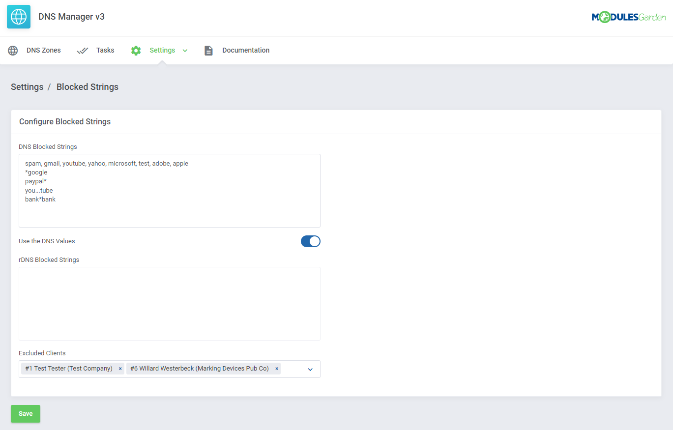 DNS Manager For WHMCS - ModulesGarden