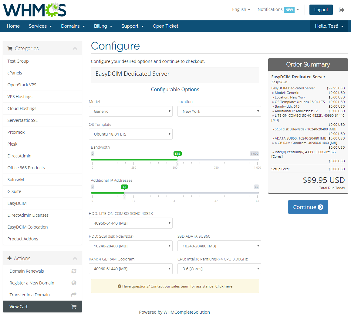 EasyDCIM Dedicated Servers For WHMCS - ModulesGarden