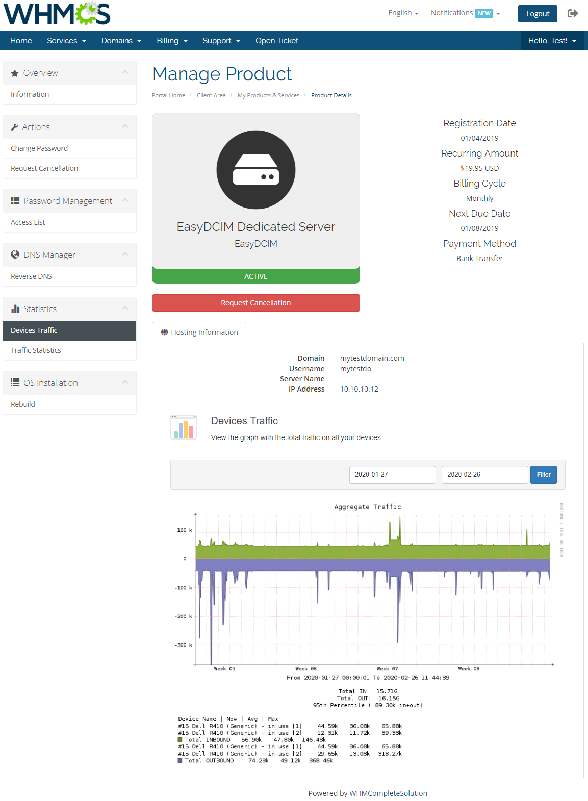 EasyDCIM Dedicated Servers For WHMCS - ModulesGarden