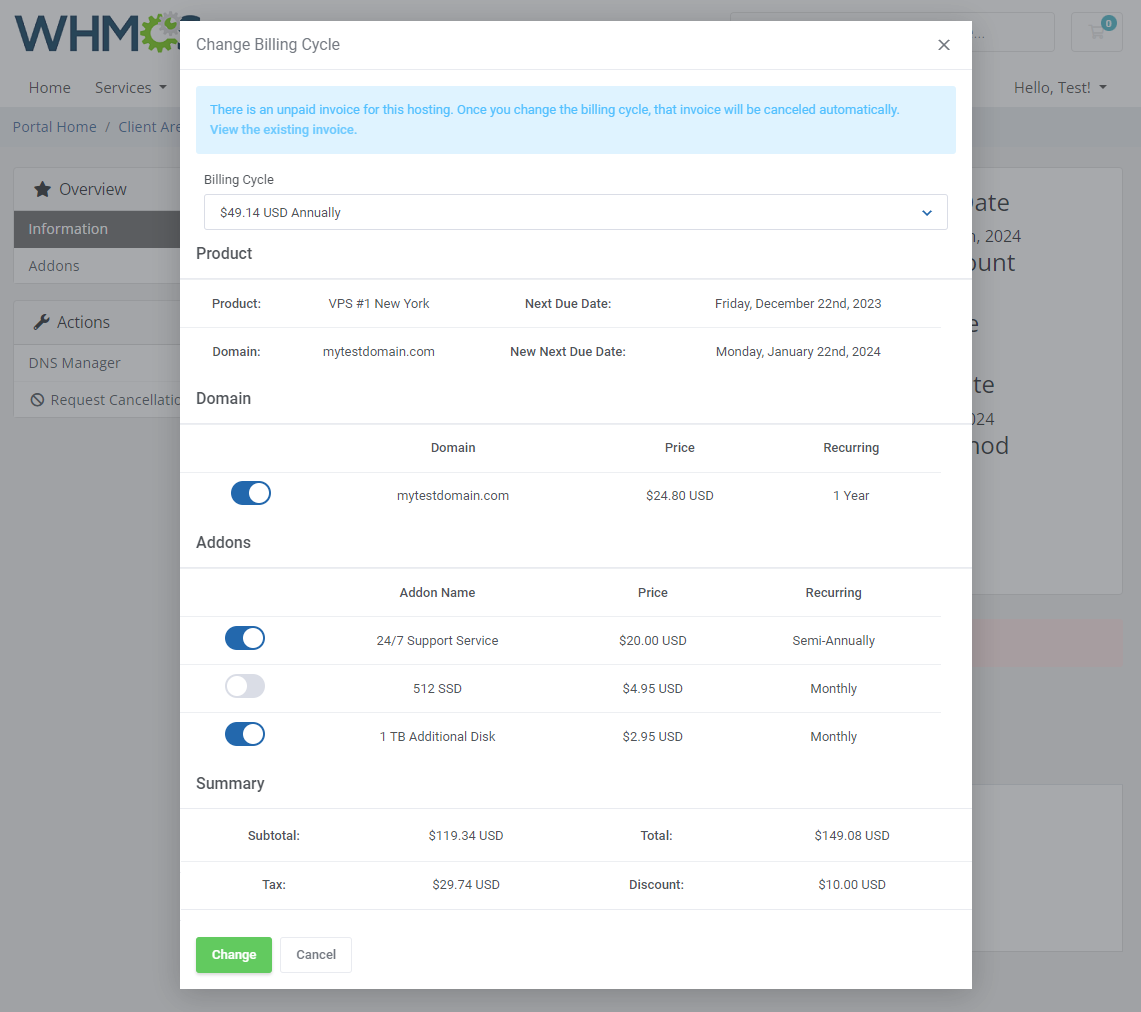 Hosting Renewals For WHMCS - ModulesGarden