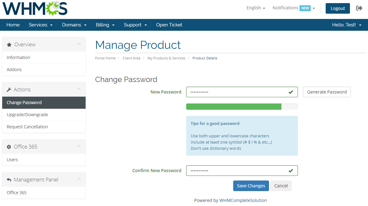 Office 365 For WHMCS - ModulesGarden