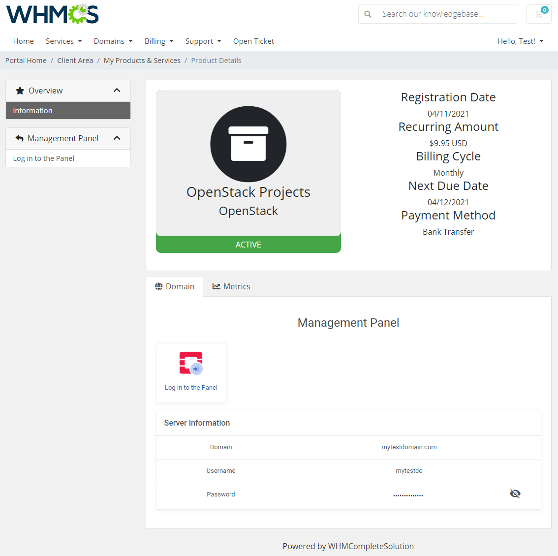 OpenStack Projects For WHMCS - ModulesGarden