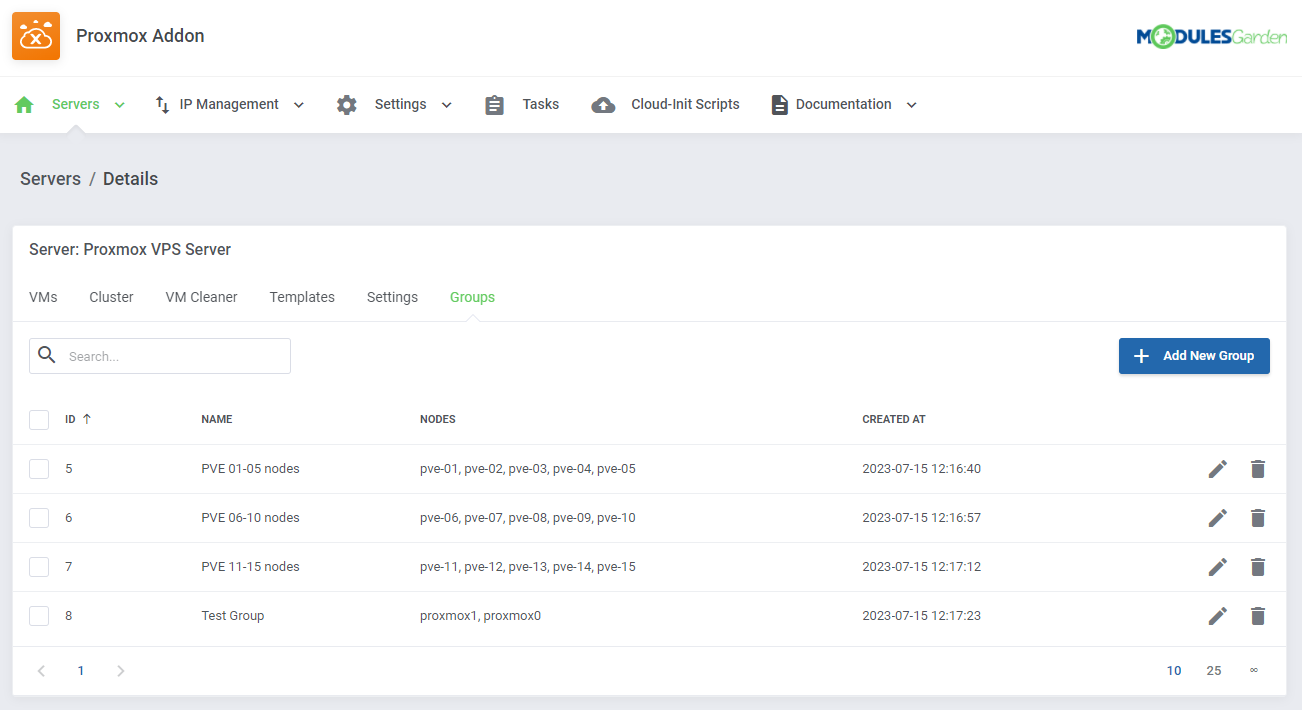 Proxmox VE Cloud VPS For WHMCS - ModulesGarden