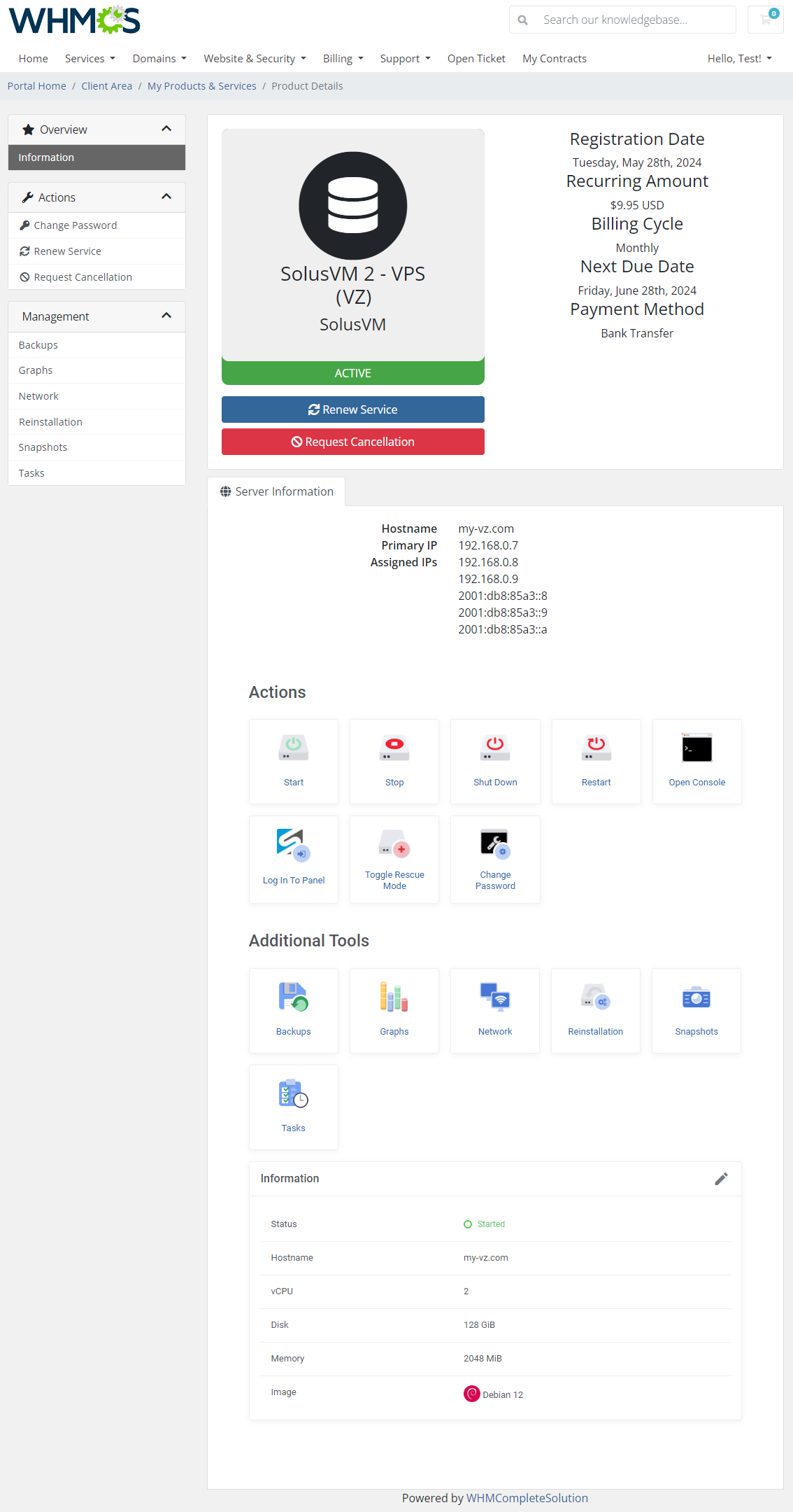 SolusVM 2 VPS & Cloud For WHMCS - ModulesGarden