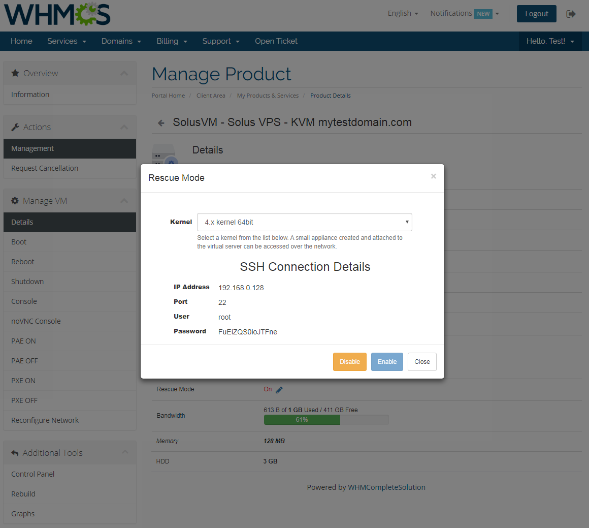 SolusVM Extended VPS For WHMCS - ModulesGarden