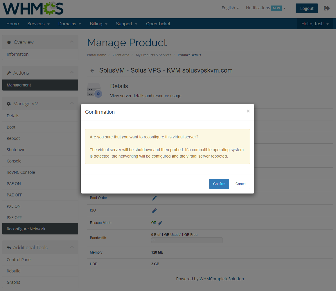 SolusVM Extended VPS For WHMCS - ModulesGarden