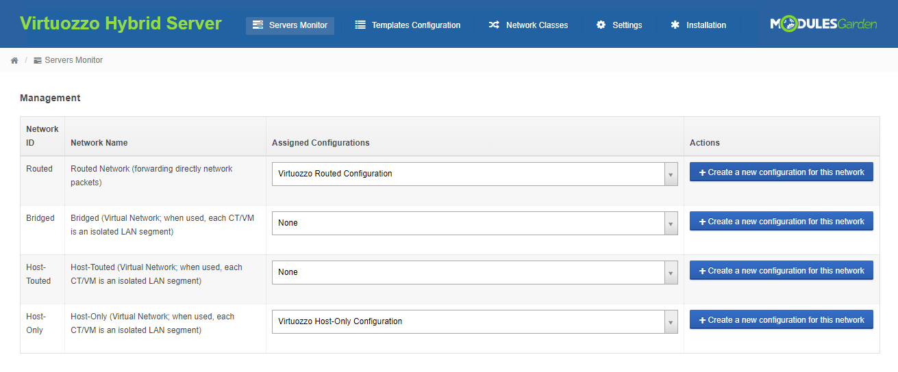 Virtuozzo Hybrid Server For WHMCS - ModulesGarden